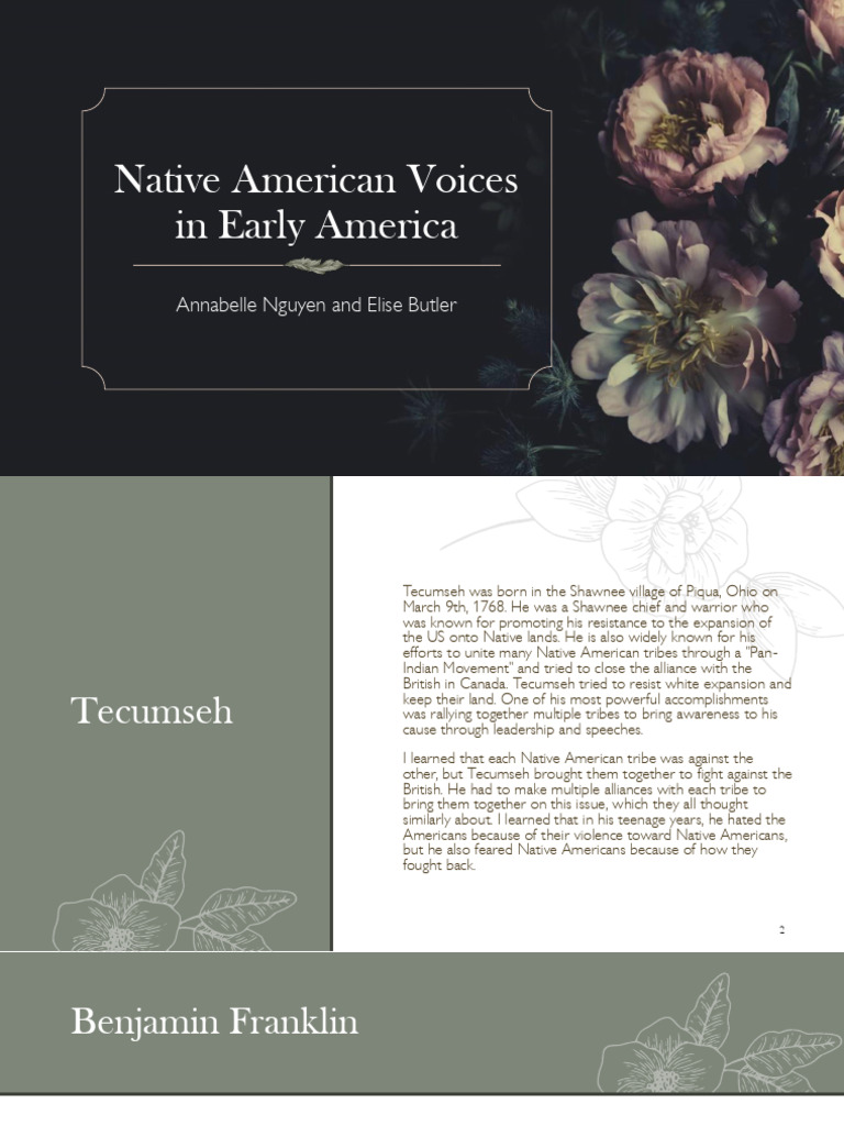 Native American Leaders in Early America | PDF | Tecumseh | Native ...