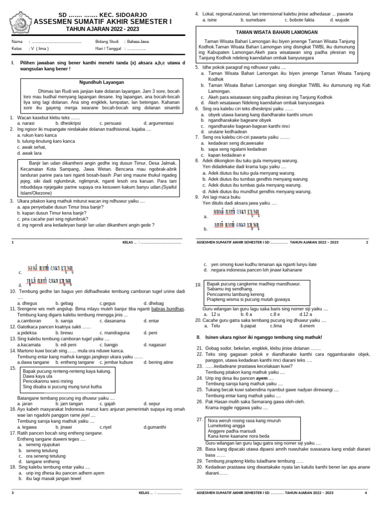 Bahasa Jawa | PDF