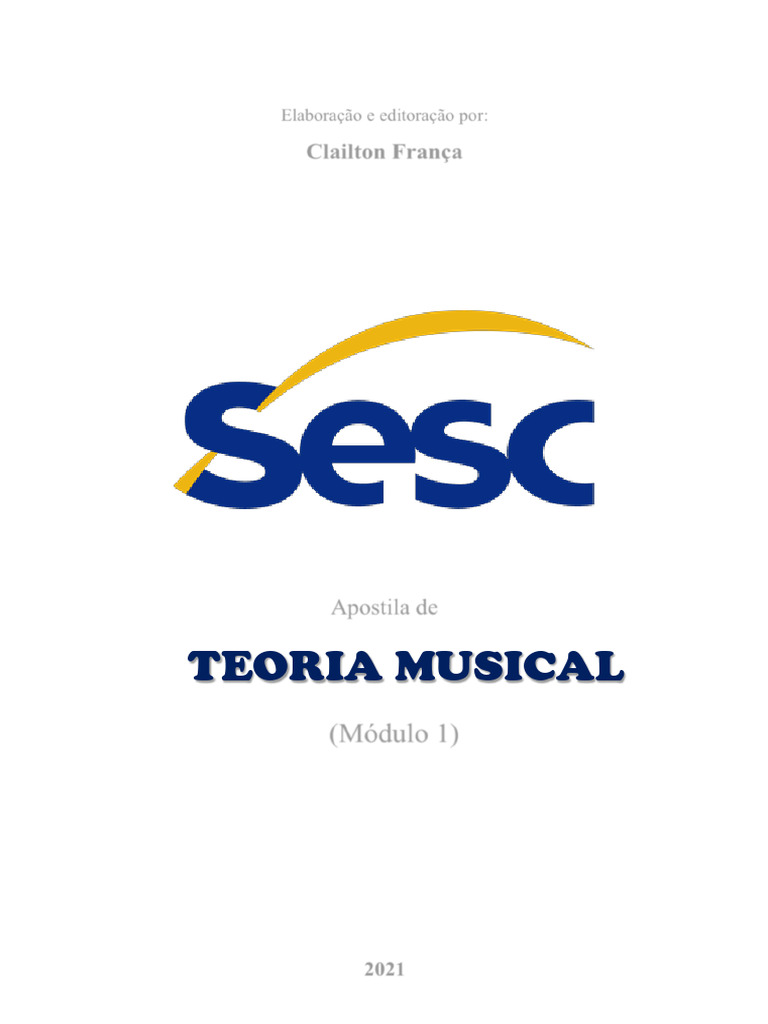 Apostila de Teoria Musical | PDF | Clave | Notação musical