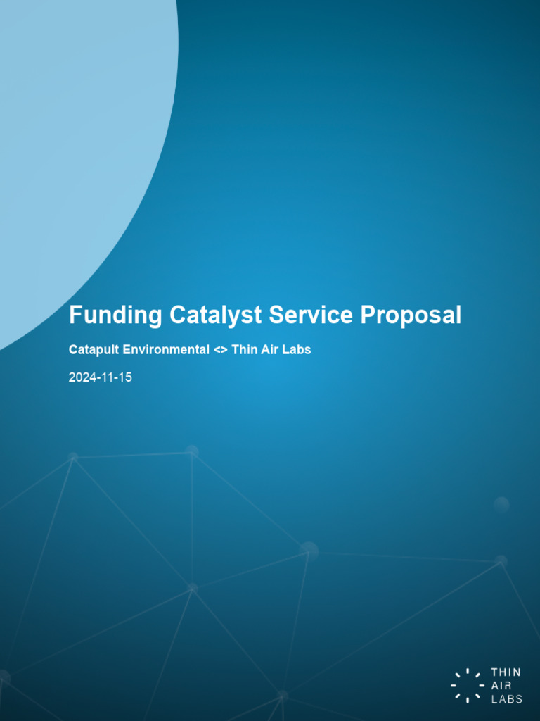 Funding Catalyst - Strategy and Application Writing - Catapult ...