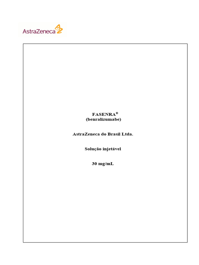 Fasenra Bula Profissional | PDF | Asma | Medicina Clínica