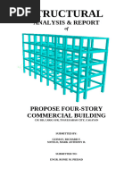 Structural Analysis and Design Report Template | PDF | Structural Steel | Structural Analysis