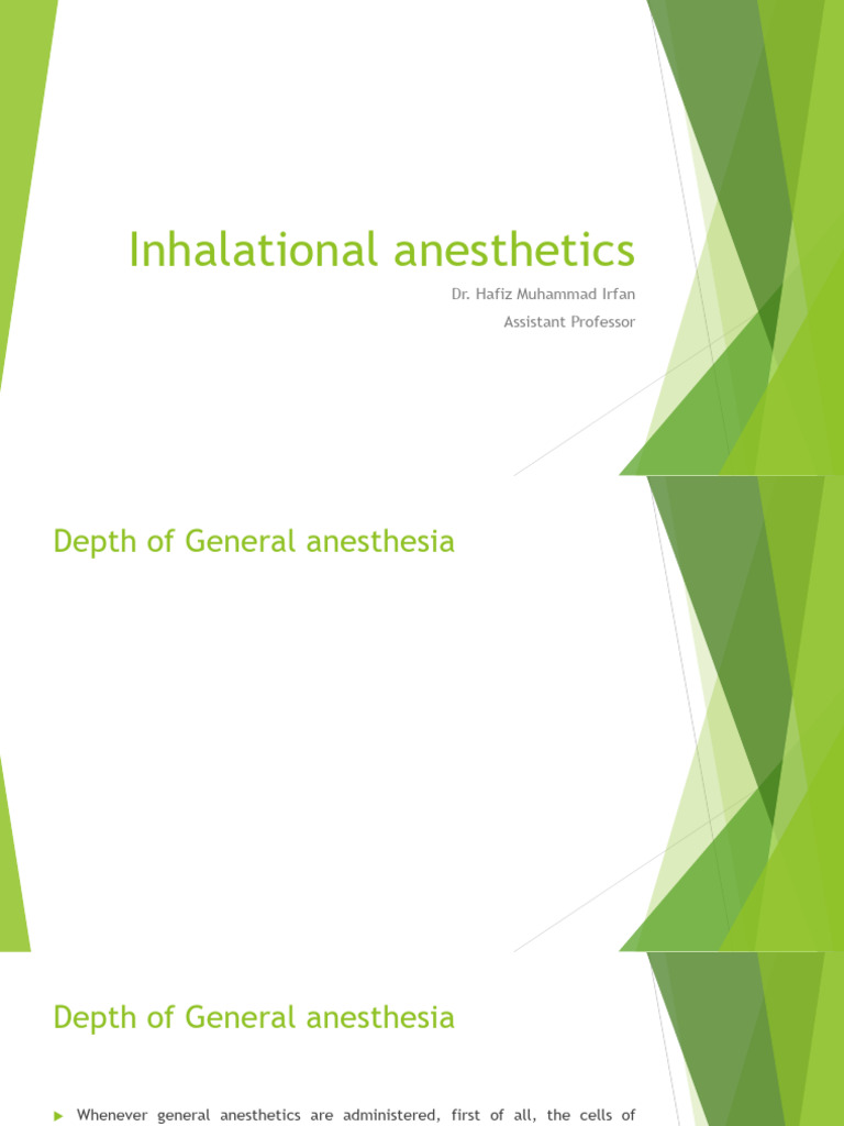 Inhalational Anesthetics | PDF | Neurotransmitter | Physiology