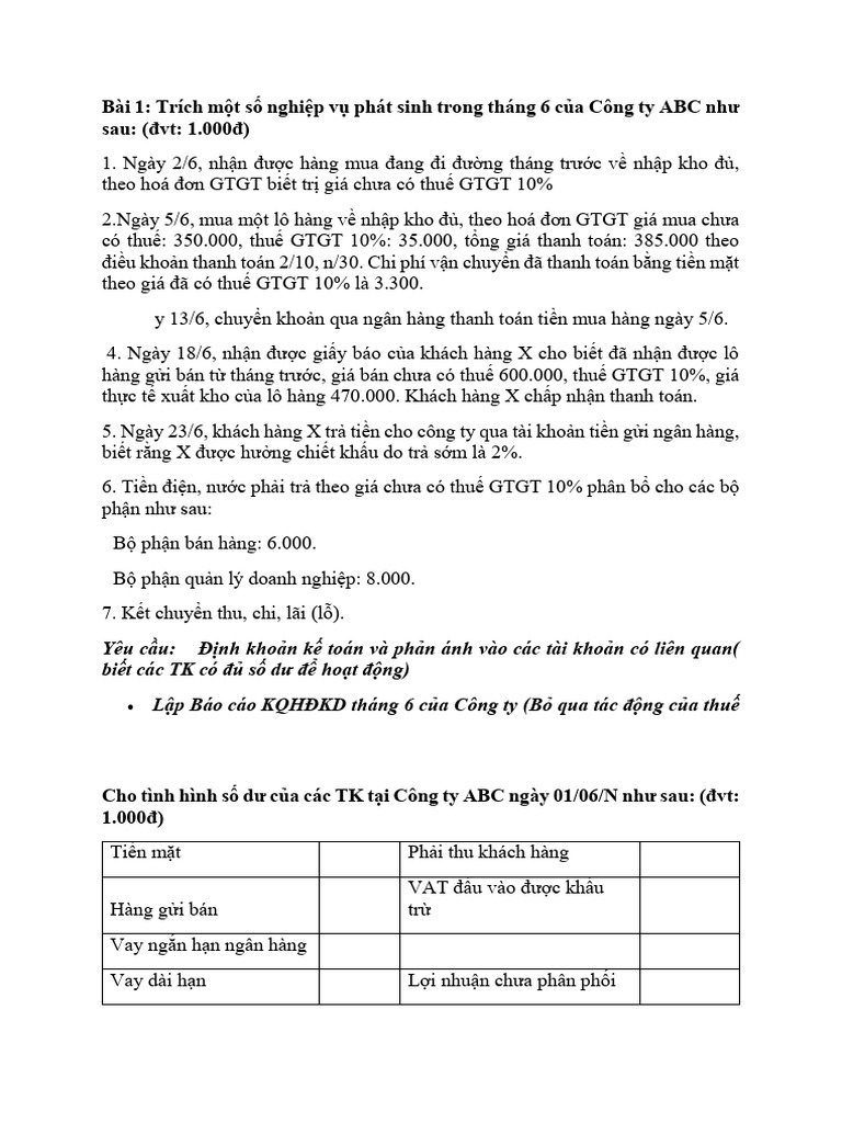 Bài tập NLKT | PDF