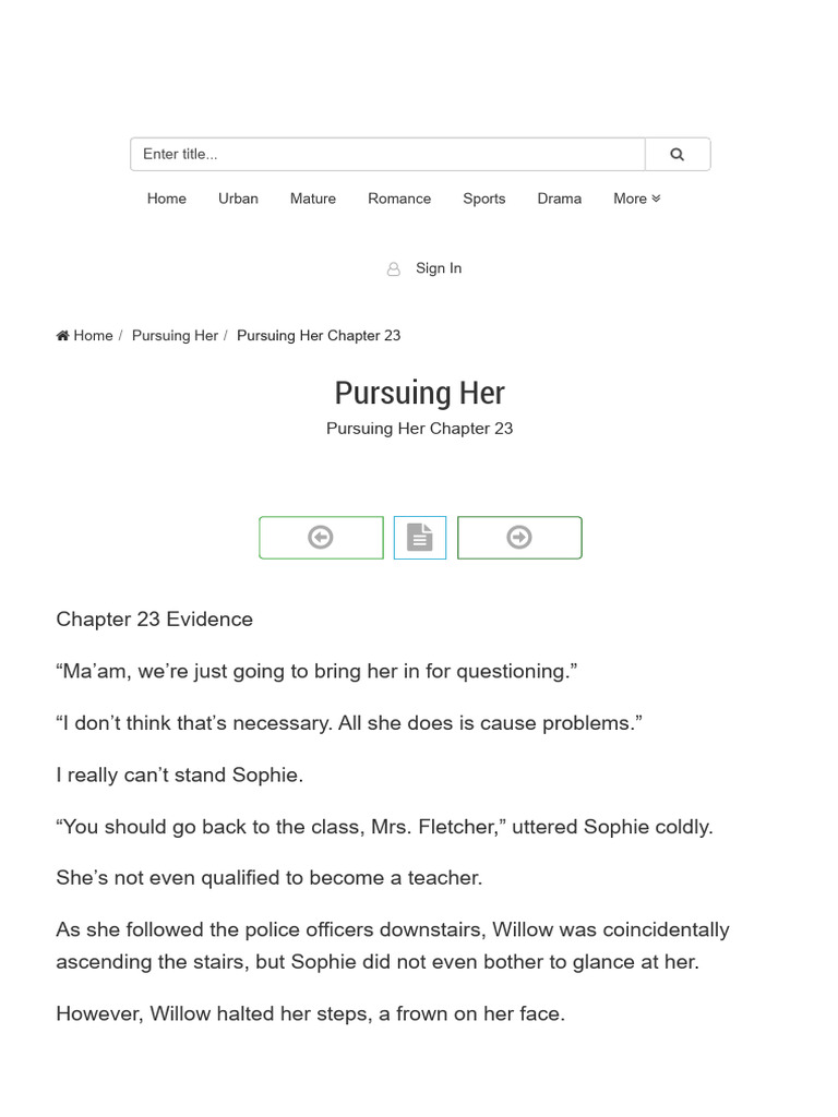 Read Pursuing Her Chapter 23 | PDF