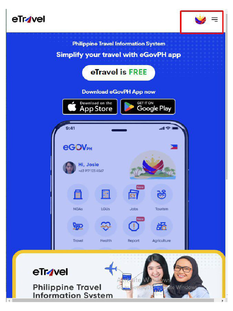 Các bước tạo tài khoản Etravel | PDF