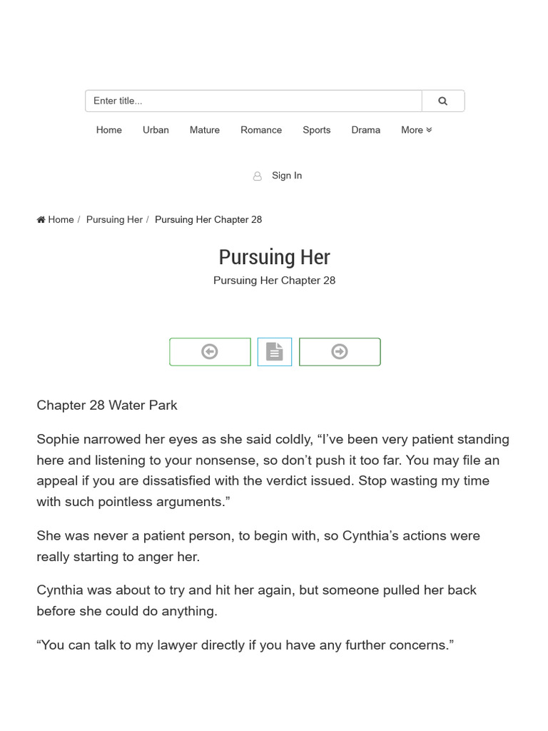 Read Pursuing Her Chapter 28 | PDF