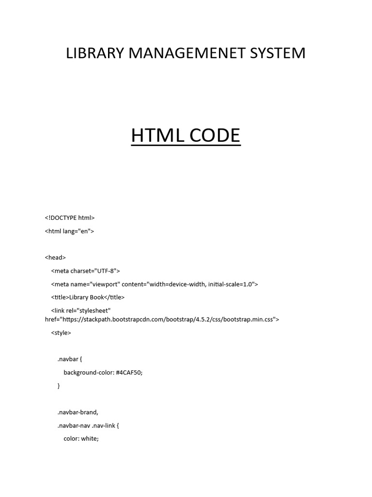Library Managemenet System | PDF | Web Development | Computing
