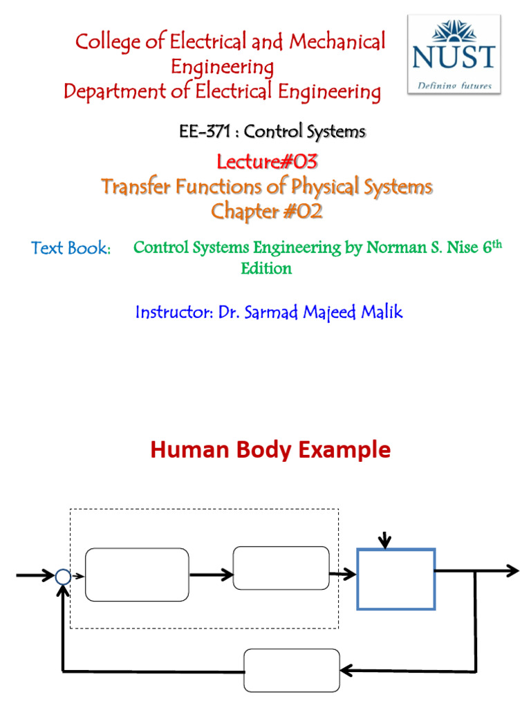 Transfer Functions in Control Systems | PDF | Actuator | Control Theory