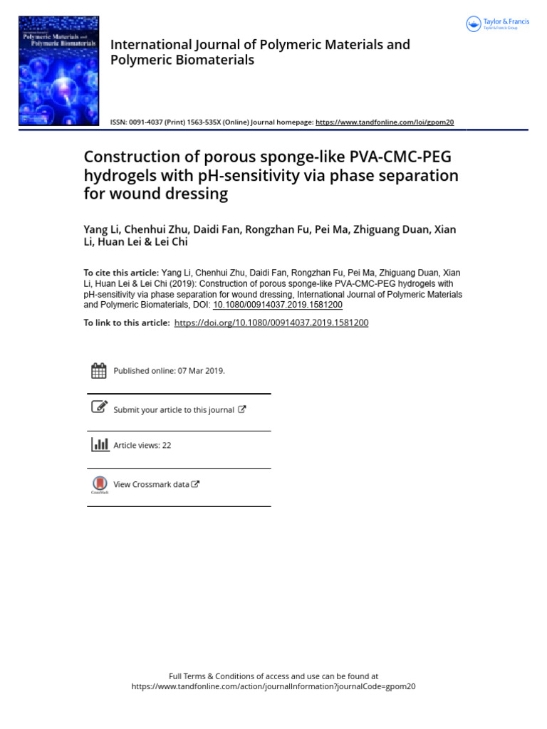 PVA, PEG, CMC | PDF