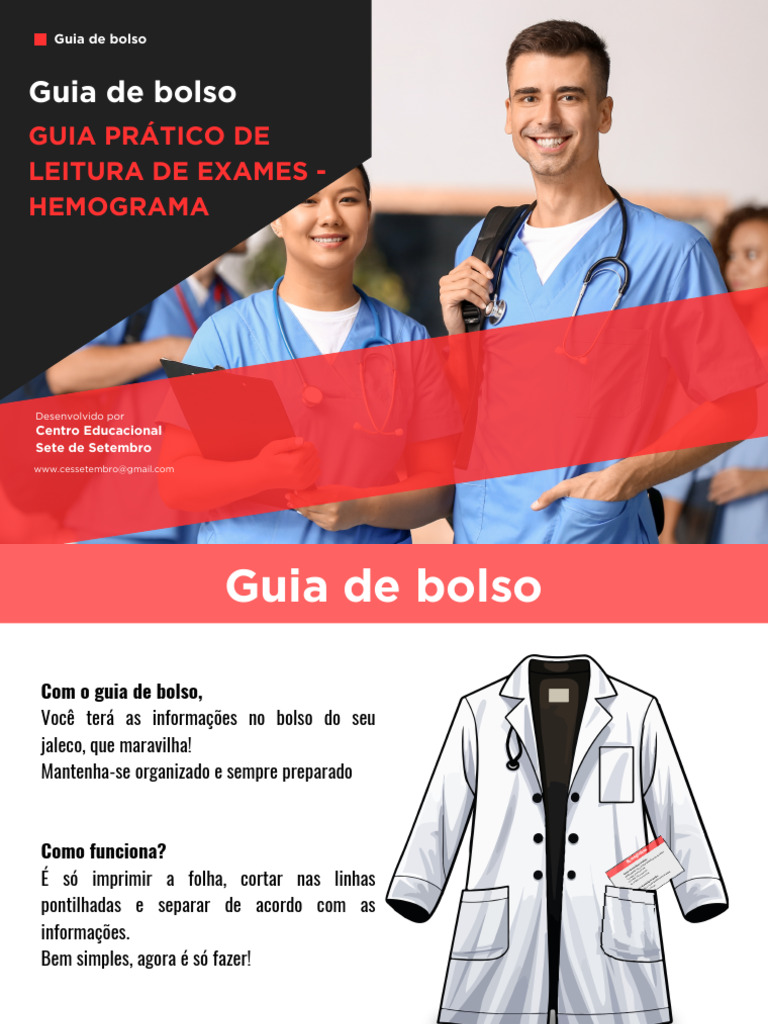 Guia Pratico de Leitura de Exames Guia de Bolso | PDF | Glóbulo branco | Células