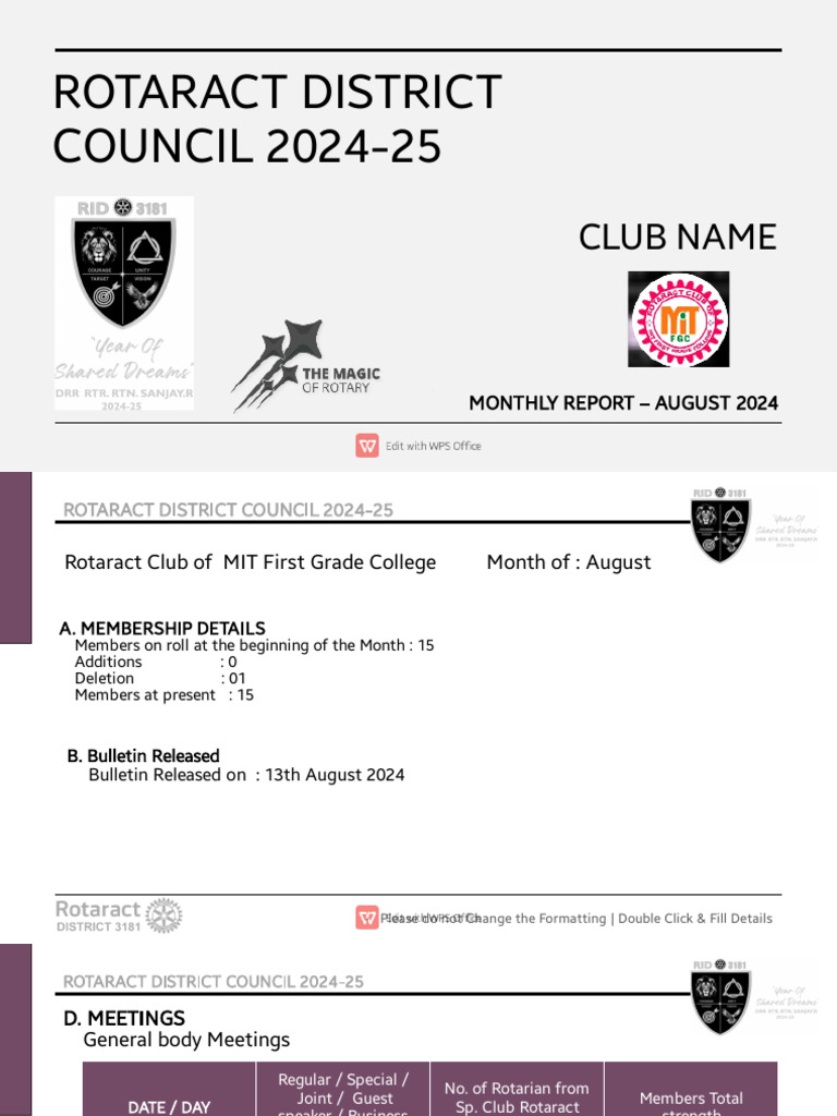 Reporting Format 2024-25 | PDF