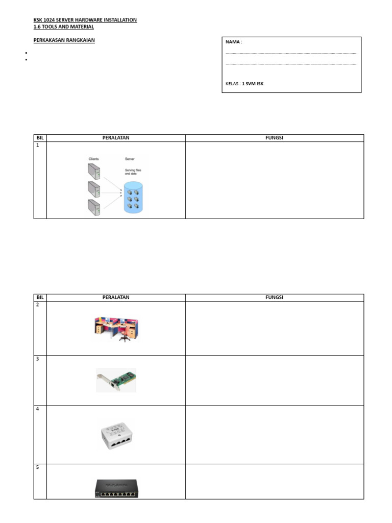 Latihan Tools and Material | PDF