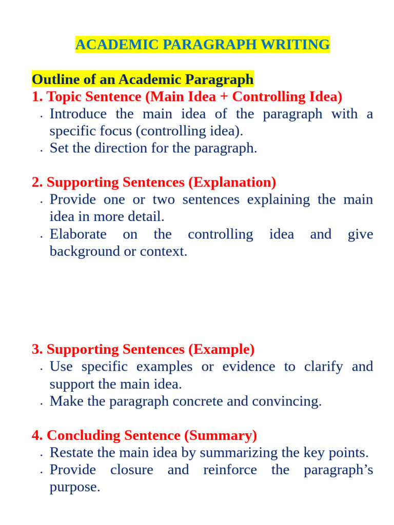 ACADEMIC PARAGRAPH WRITING | PDF | Lifelong Learning | Learning
