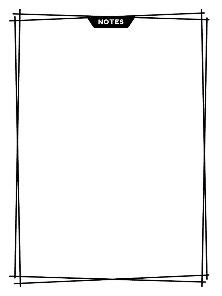 Black and White Simple Outline Frame Blank Paper | PDF