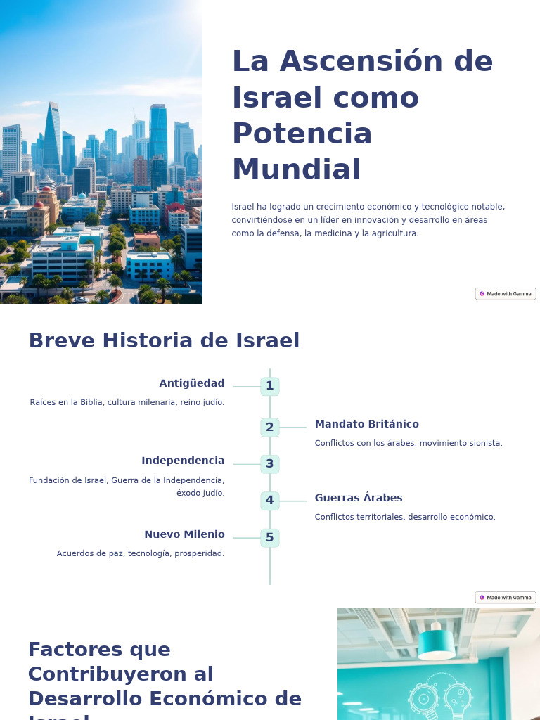 Israel: Innovación y Crecimiento Global | PDF | Israel | Política mundial