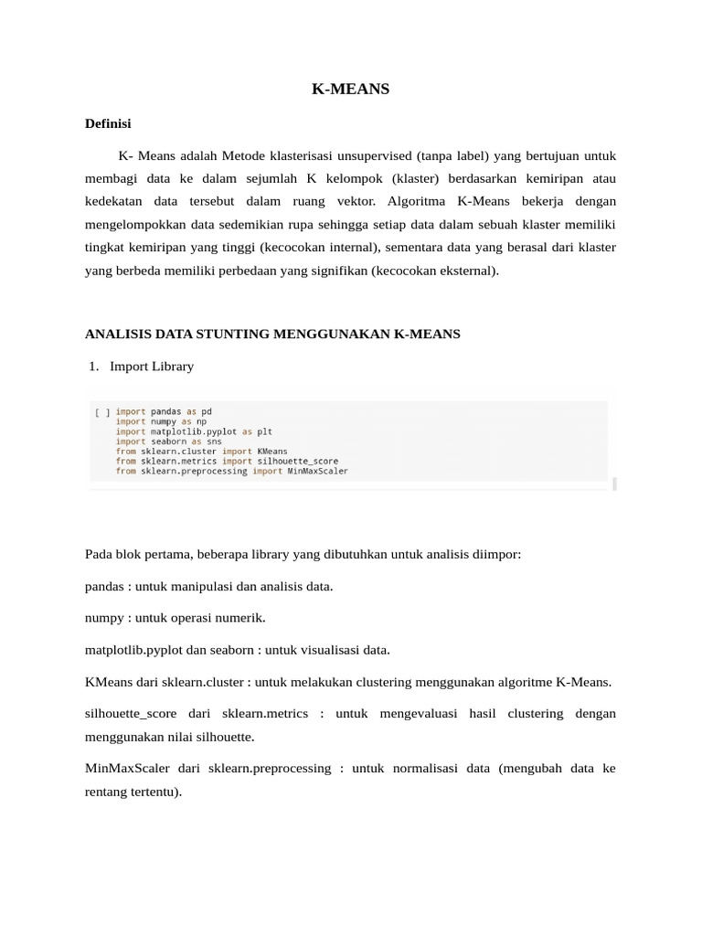Analisis K-Means | PDF
