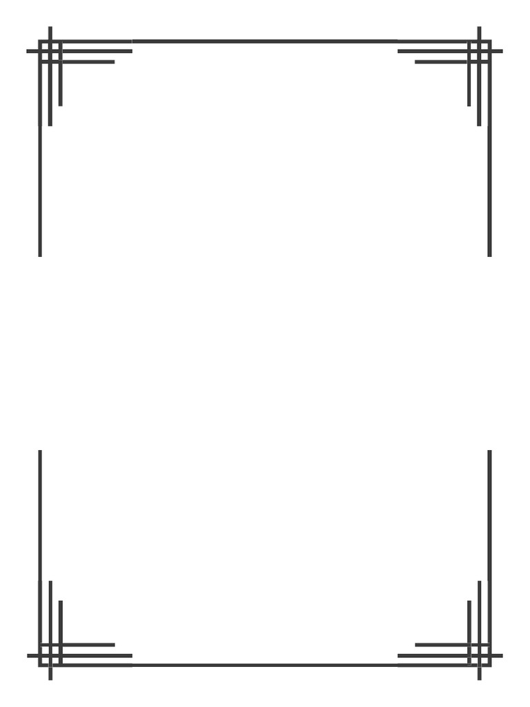 Simple Border Classic Stationery Paper A4 Document | PDF