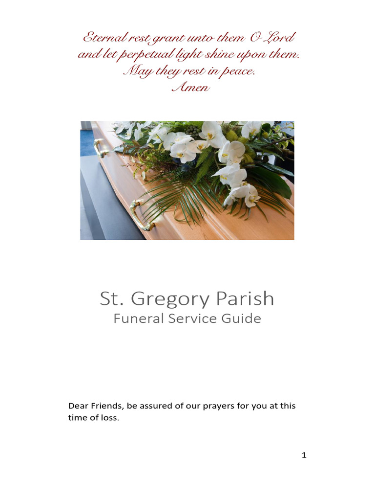 Funeral Guidance BOOKLET | PDF | Mass (Liturgy) | Funeral