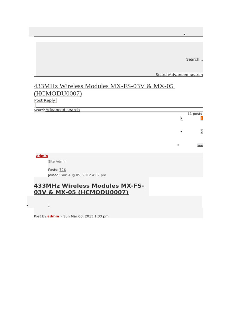 MODULO MX RM 5V | PDF | Transmitter | Remote Control