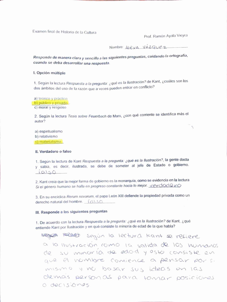 Examen Final Historia | PDF