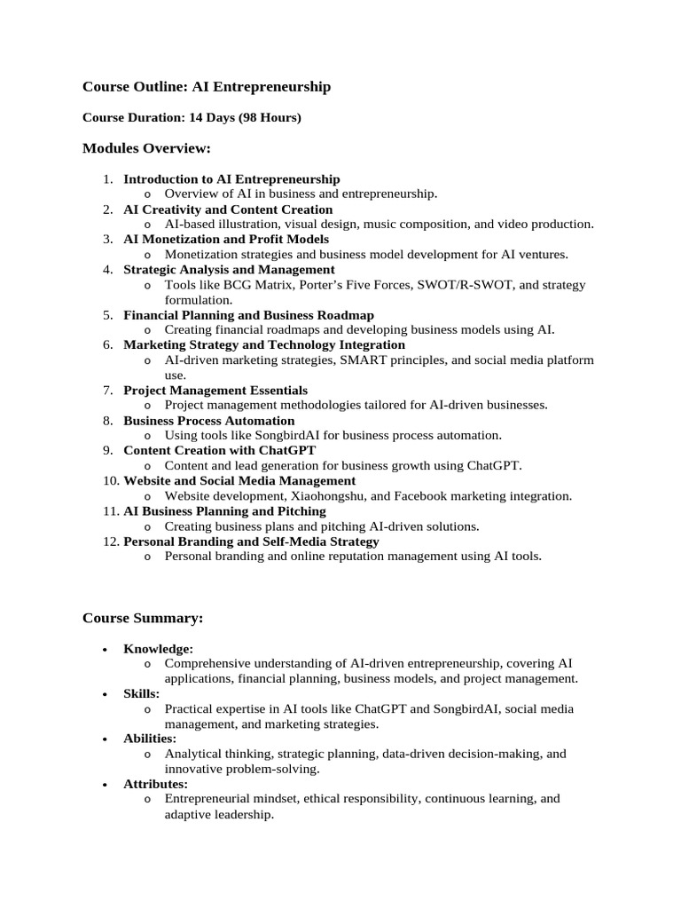 Level 3 - AI Entrepreneurship | PDF