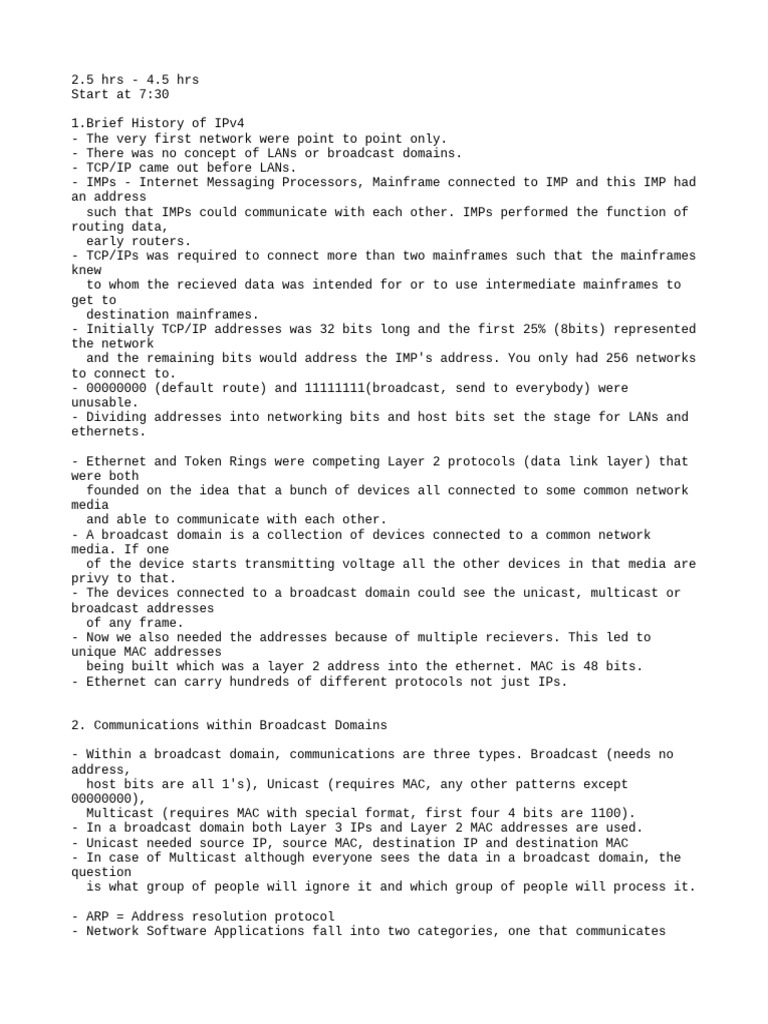 IPv4 and Subnetting | PDF | Ip Address | Computer Network