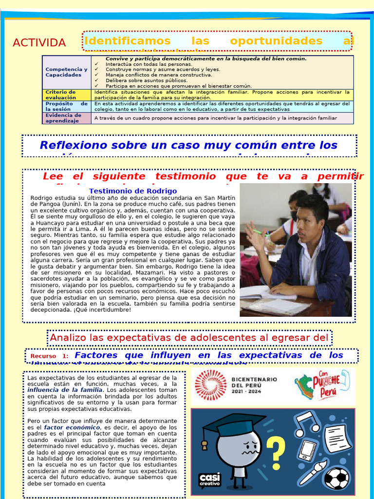 5º DPCC EdA 8-2024 - Act.2 - ENVIAR ALUMNOS | PDF | Educación más alta | Evaluación