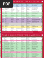 LCMS 2024 2025 Church Year Calendar One Year Series | PDF | Nativity Of ...