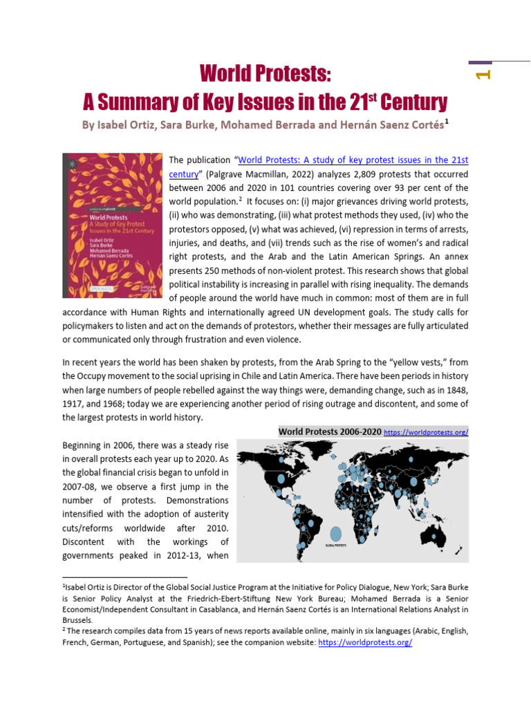 Key Global Protest Issues 2006-2020 | PDF | Economic Inequality ...
