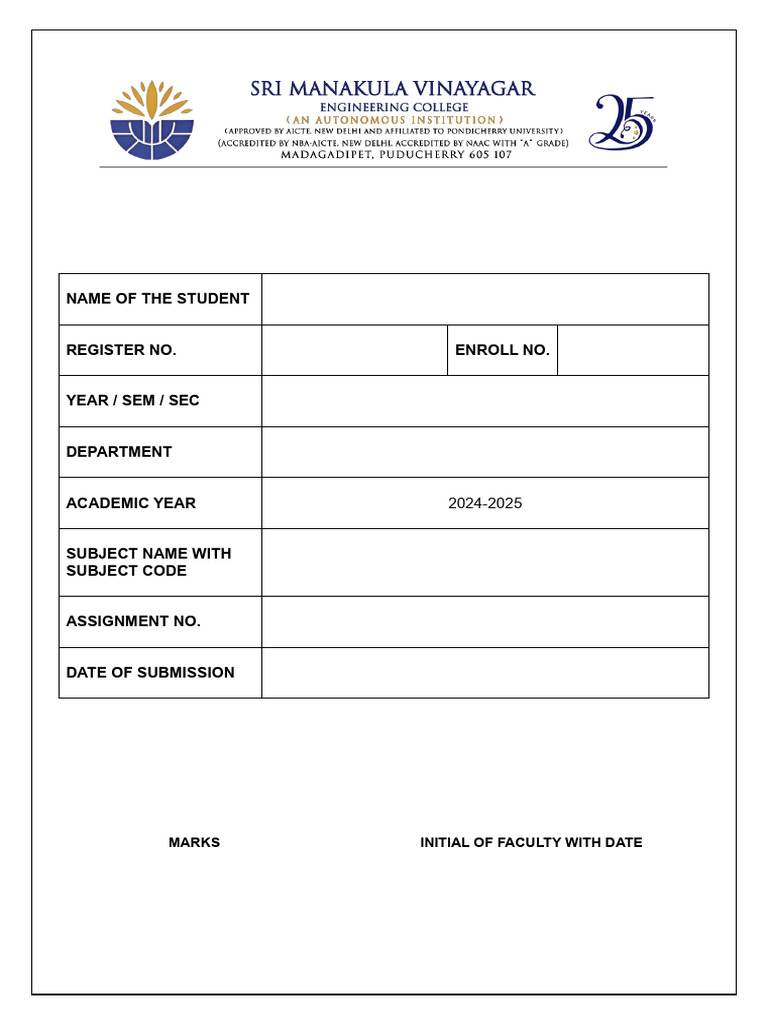 New Front Page Assignment | PDF