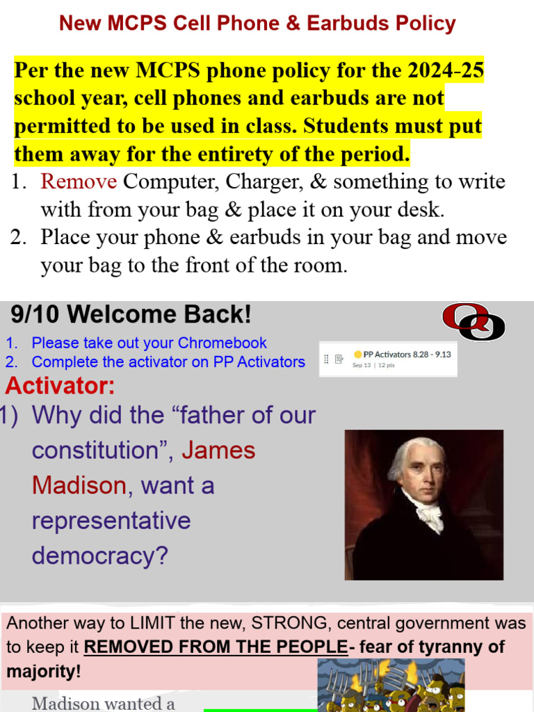 Federalist Paper 10 9.10.2024 | PDF | The Federalist Papers | James Madison