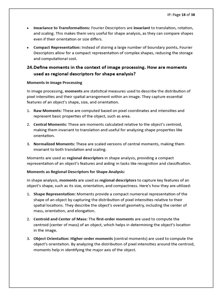 Image Processing 38 Page-18 | PDF | Shape | Invariant (Mathematics)