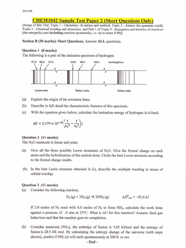 1042 Sample Test Paper 2 201410 | PDF