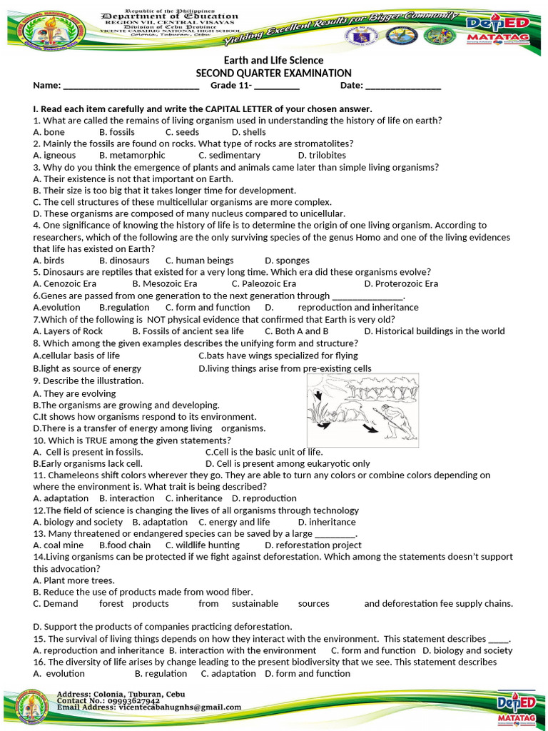 Earth and Life science Second Periodical | PDF | Reproduction | Biology