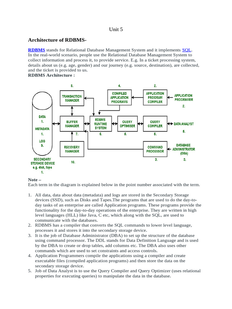 DBMS_unit5 | PDF | Databases | Relational Database
