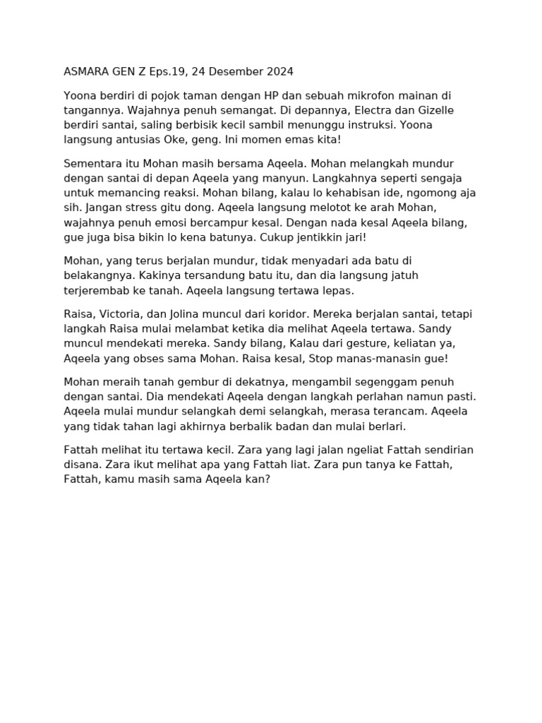 ASMARA GEN Z Eps.19, 24 DESEMBER 2024 | PDF