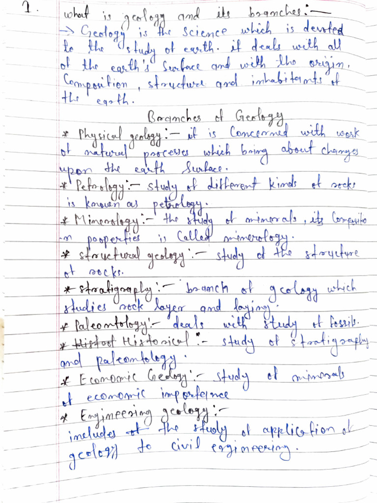 Engineering Geology Assignment 1 | PDF