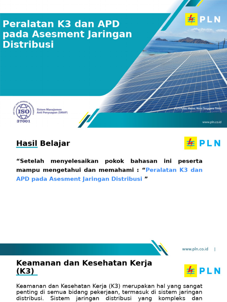 Materi Tayang - Peralatan Kerja Dan APD K3 | PDF