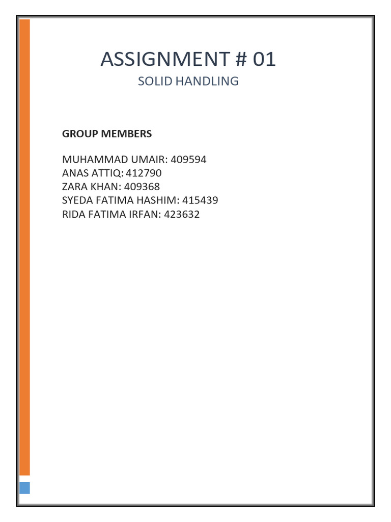 Assignment # 01 | PDF | Urea | Sodium Chloride