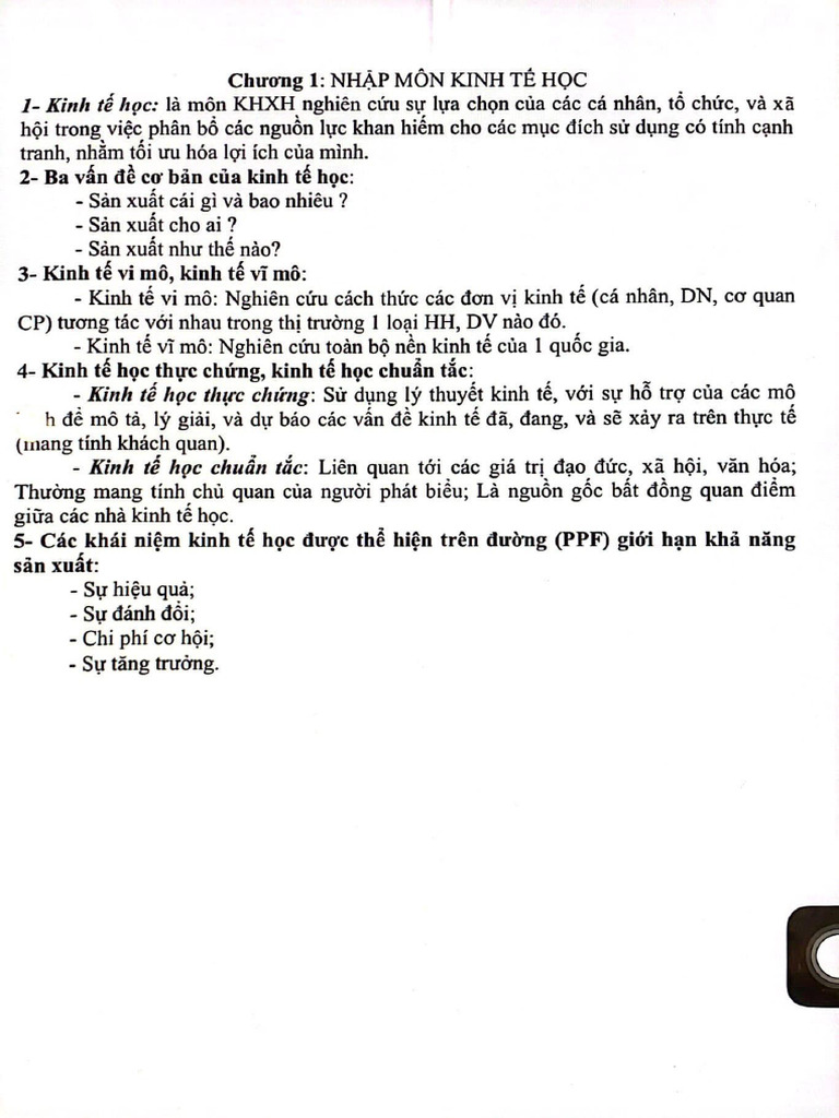 Lý Thuyết KTVM | PDF