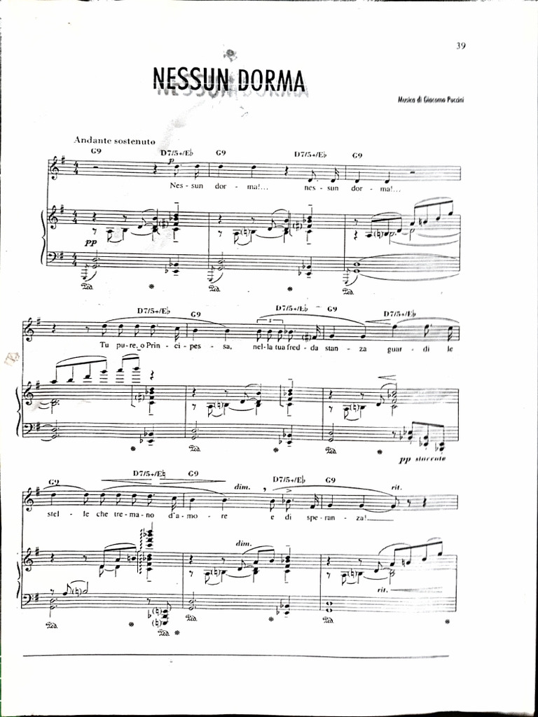 Nessun Dorma - 20241205 | PDF