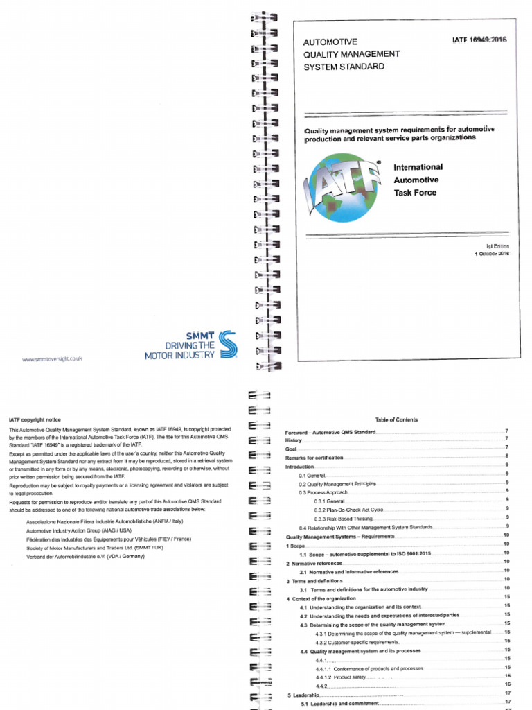 IATF 16949-2016 OCR For Internal Use Only | PDF | Iso 9000 | Quality ...