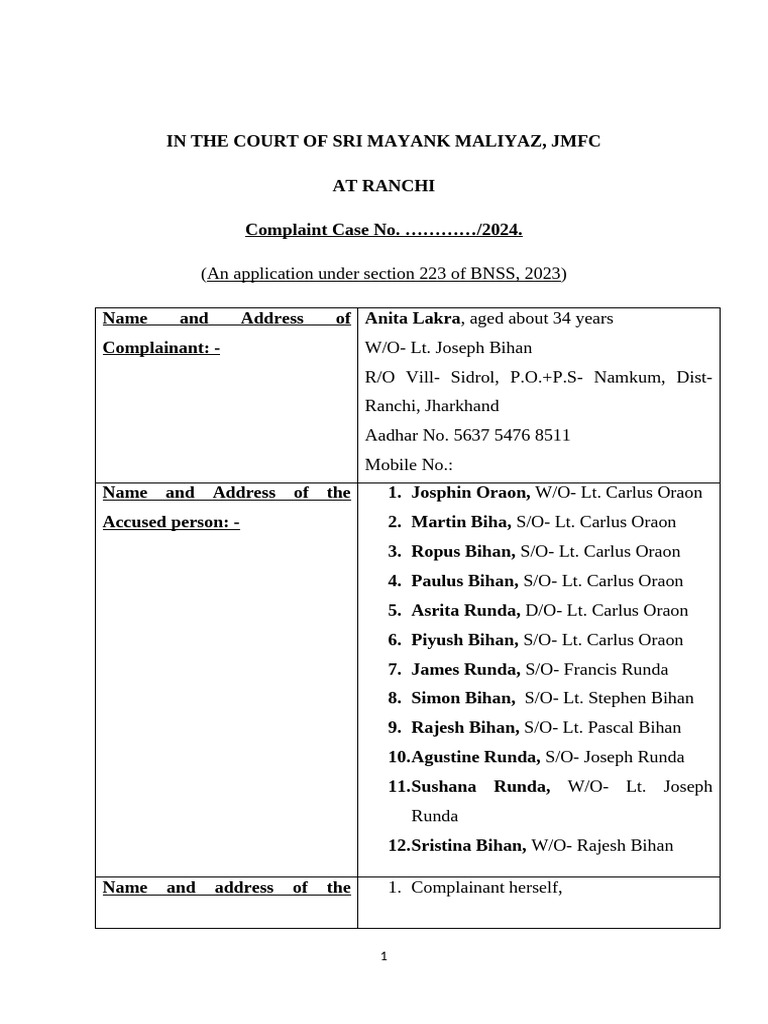 Anita Lakra Complaint | PDF | Judiciaries | Public Law Anita Lakra Complaint | PDF | Judiciaries | Public Law