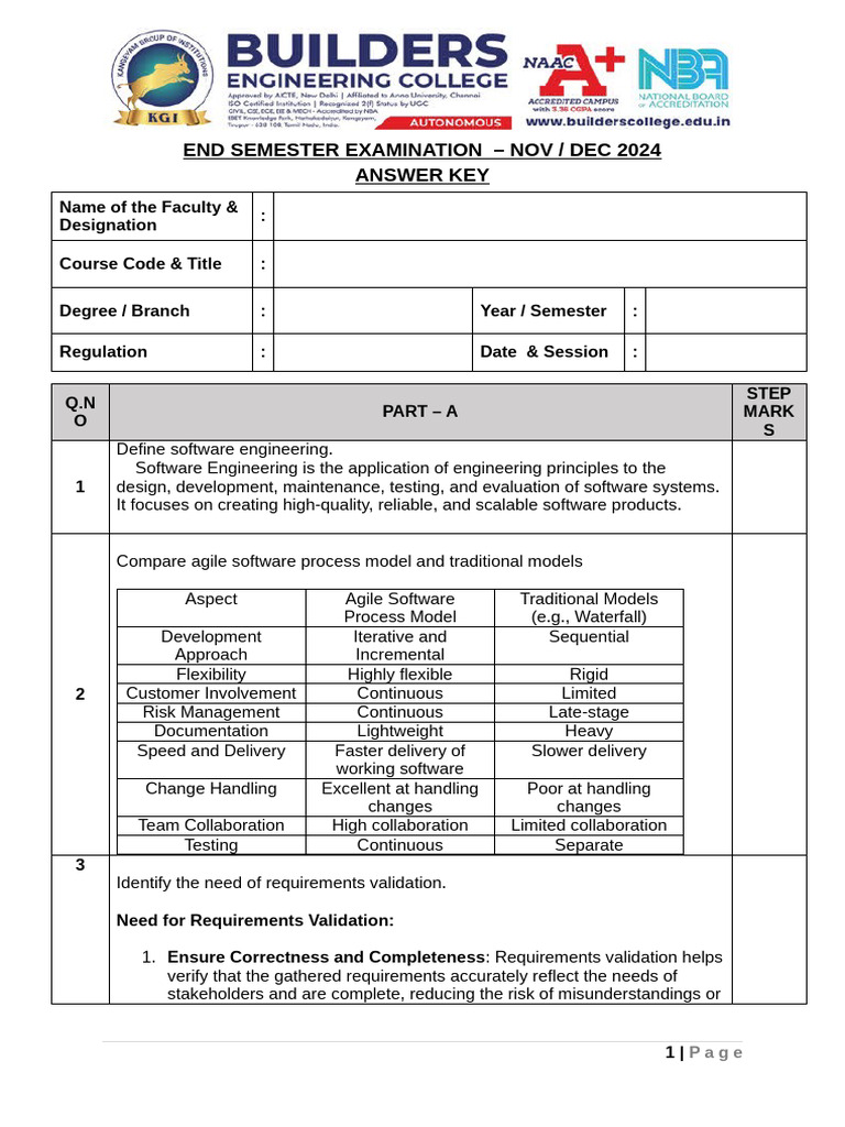 Ese Qp Answer Key Ranjana Mam | PDF | Class (Computer Programming ...
