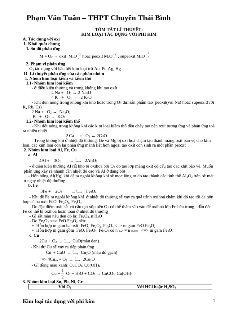 Kim Loai PK | PDF
