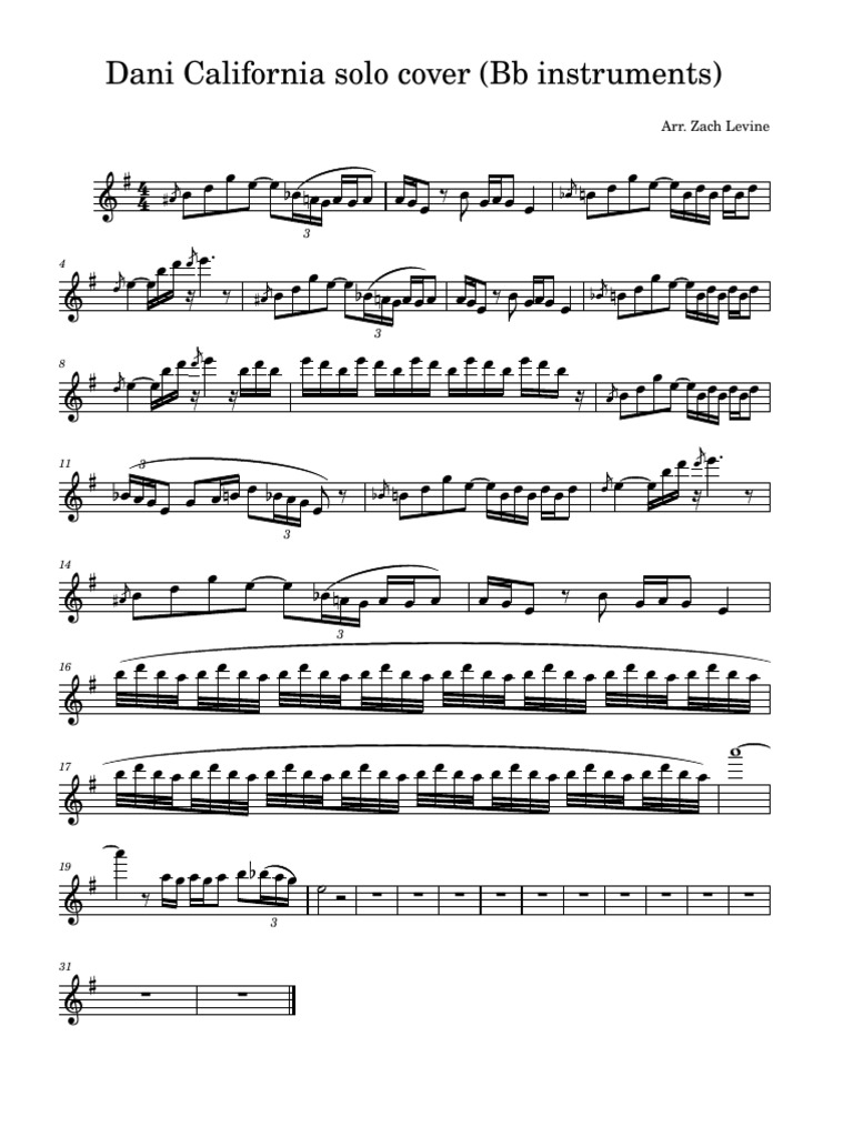 Dani California Solo (BB Instruments) | PDF