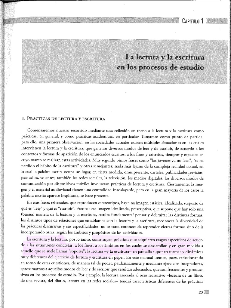 Practicas de Lectura y Escritura | PDF
