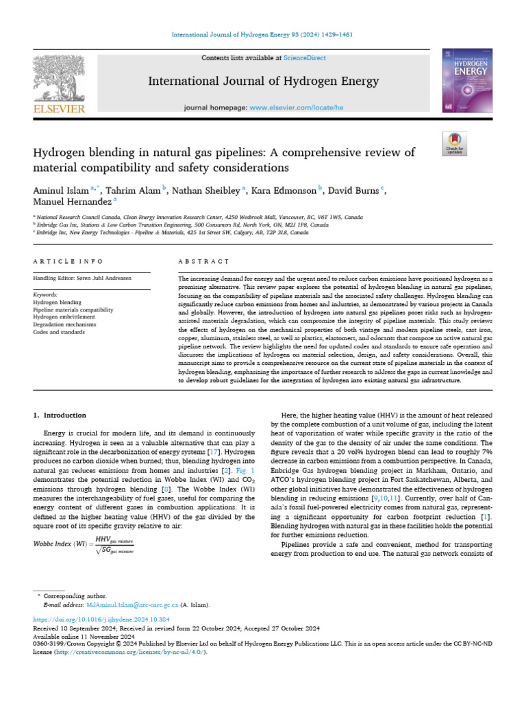 Hydrogen Blending | PDF | Fracture | Ductility