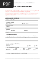 Application Form For Employment | PDF | Government | Common Law